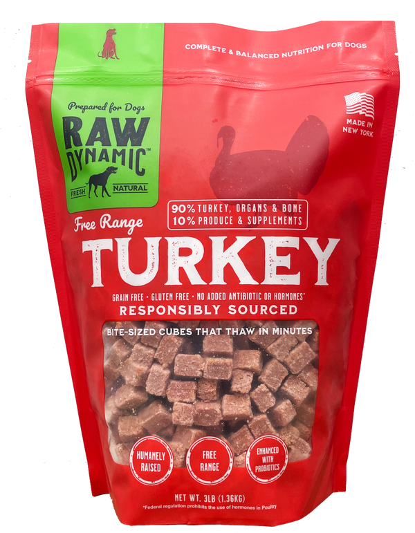 Raw Dynamic Frozen Turkey for Dogs - NYC Pet