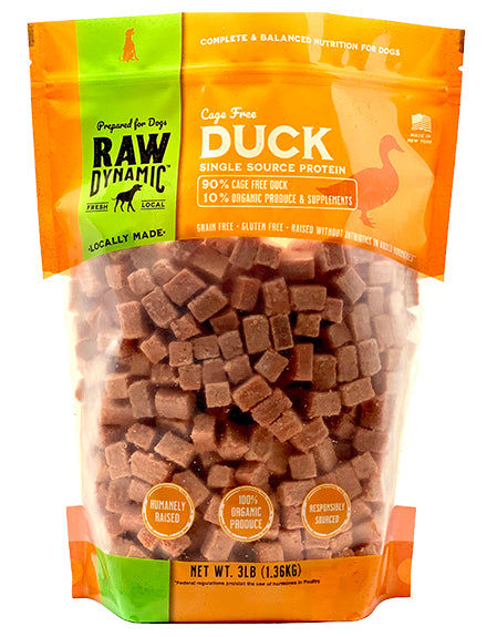 Raw Dynamic Frozen Duck Formula for Dogs - NYC Pet