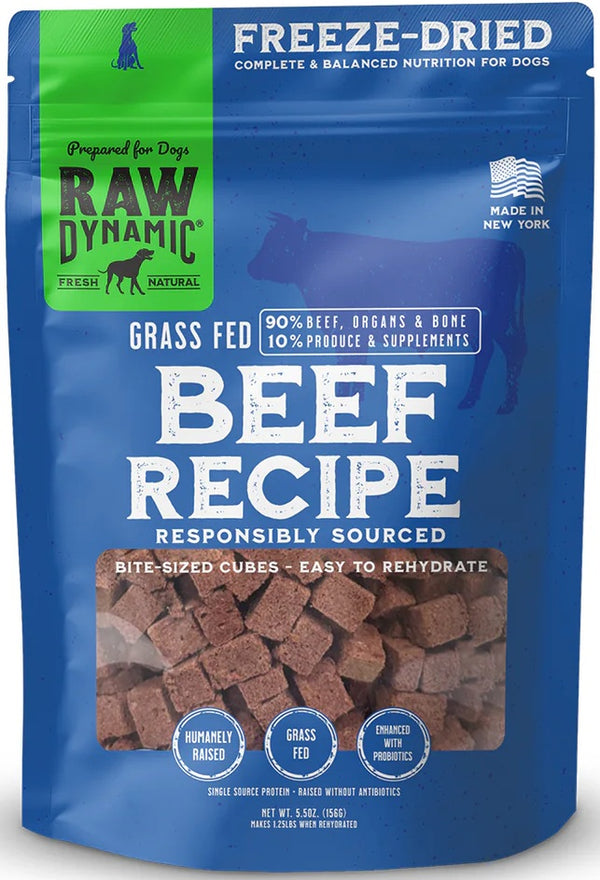 Raw Dynamic Dog Freeze Dried Beef - NYC Pet